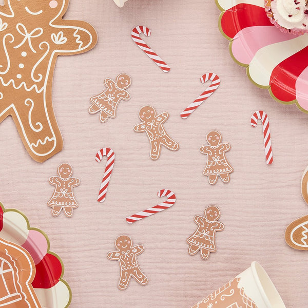 Gingerbread & Candy Cane Table Scatter 14 grams – Party Zone